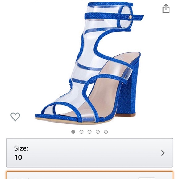 Shoes | Sexy Clear Open Toe Chunky Heel Summer Shoe | Poshmark